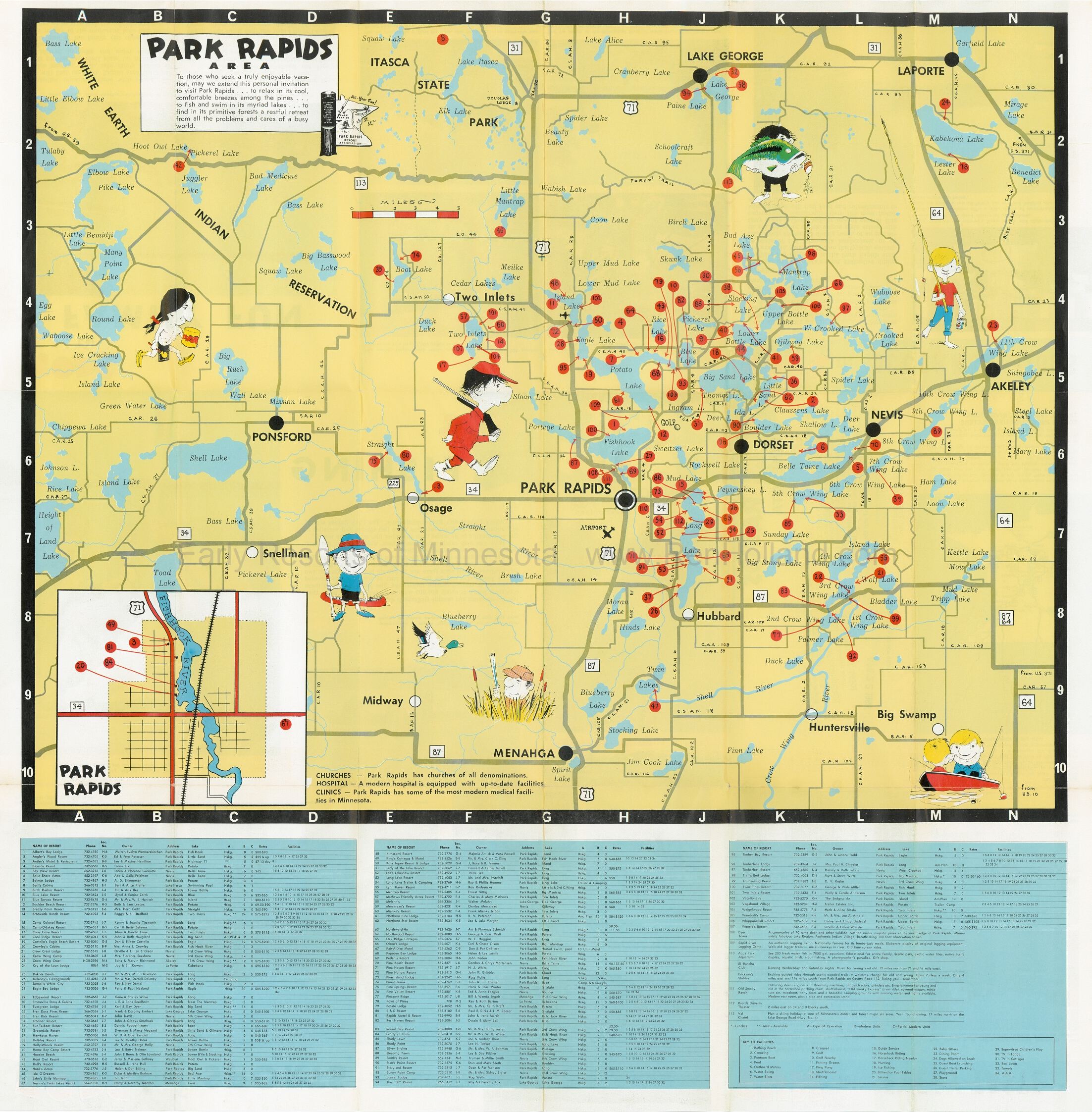 504M-14 Park Rapids Area Resorts 1968 | Ren Holland's Website
