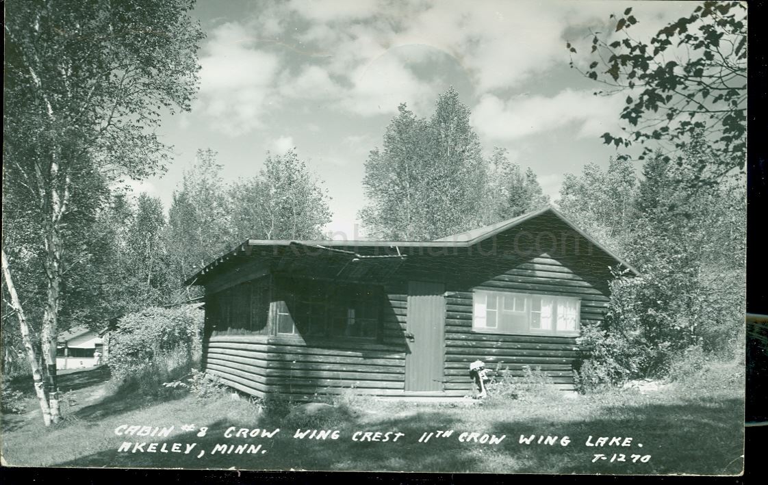 Akeley, MN, 11th Crow Wing Lake, Crow Wing Crest Resort #3, ca 1950s ...