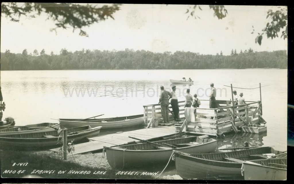 Akeley, MN, Howard Lake, Moore’s Springs #10, ca 1940s | Ren Holland's ...