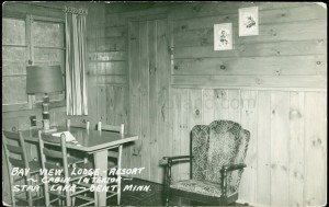 Dent, MN, Star Lake, Bay View Lodge Resort, ca 1950 | Ren Holland's Website