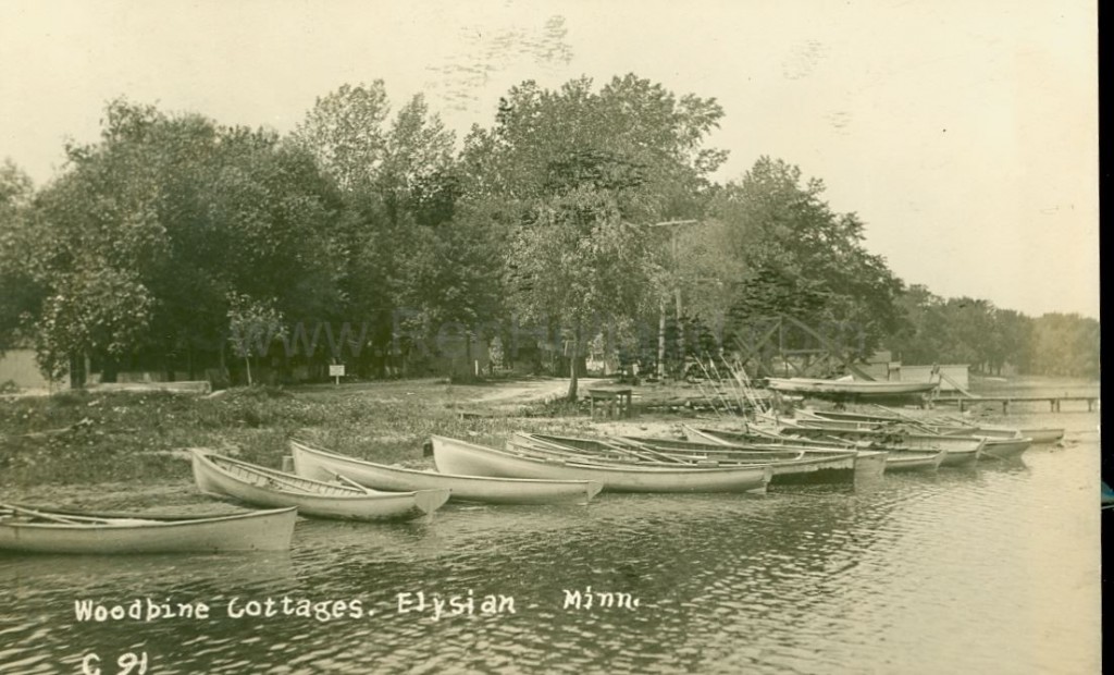 Elysian, MN, Lake Francis, Woodbine Resort #1, ca 1920 | Ren Holland's ...