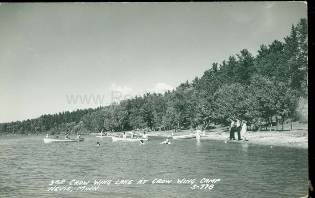 Nevis, MN, 3rd Crow Wing Lake, Crow Wing Camp #2, ca 1940s | Ren ...