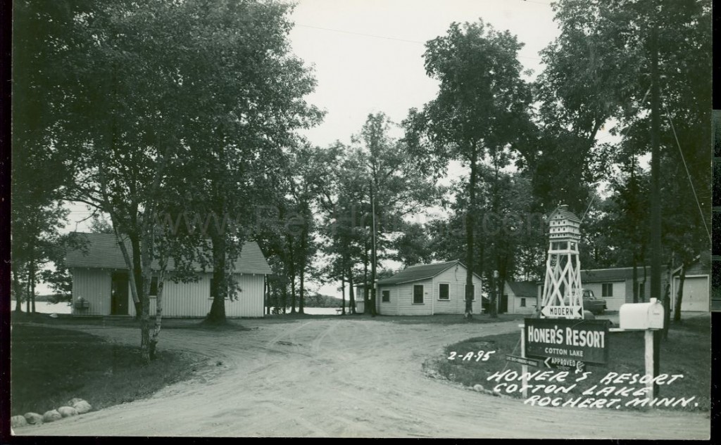 Rochert, MN, Cotton Lake, Honer’s Resort #1, ca 1940s | Ren Holland's ...