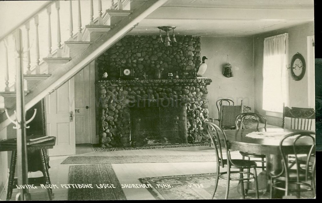 Shoreham, MN, Lake Sallie and Melissa, Pettibone Lodge #3, ca 1930s ...