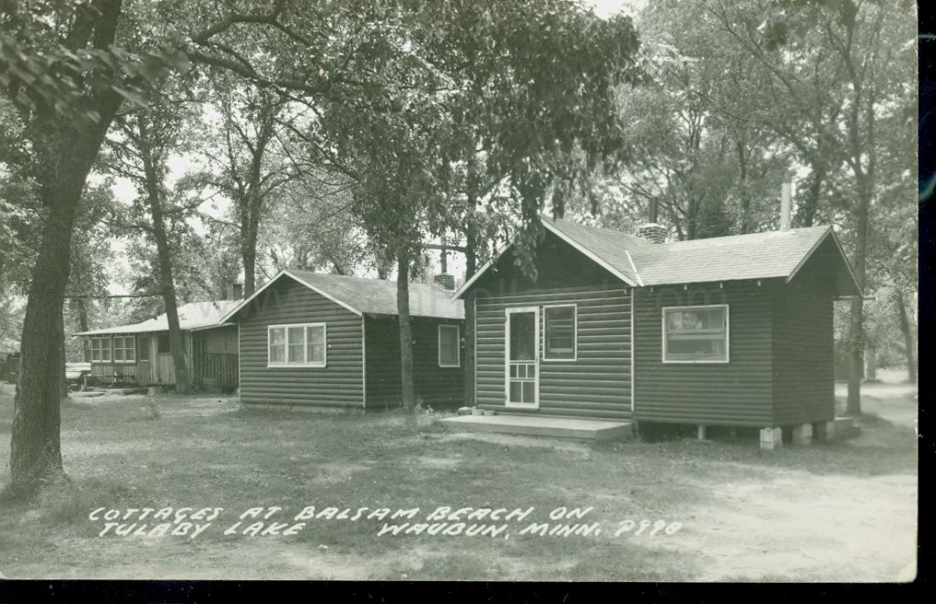 Waubun, MN, Tulaby Lake, Balsam Beach Resort #1, ca 1950s | Ren Holland ...