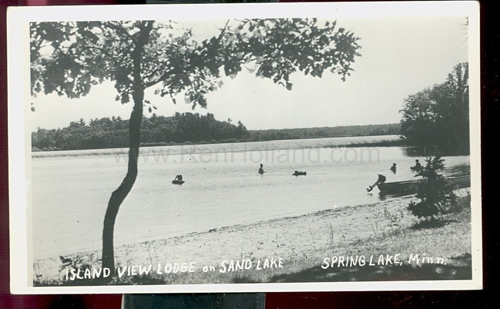 Spring Lake, MN, Sand Lake, Island View Lodge #1, ca 1940 | Ren Holland ...