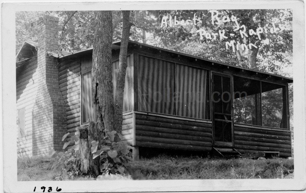 Park Rapids, MN, Fish Hook Lake, Albertʼs Bay Resort, ca 1936 | Ren ...