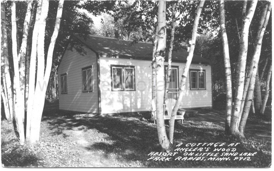 Park Rapids, MN, Little Sand Lake, Angler’s Wood Resort, ca 1940s | Ren ...