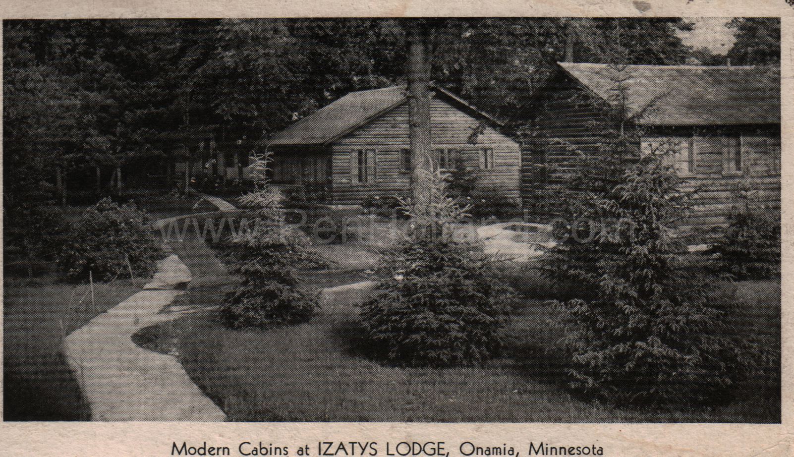 Onamia, Mille Lacs Lake, Izatys Resort, 1930s | Ren Holland's Website