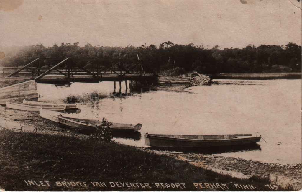Perham, Little Pine Lake, Van Deventer Resort, ca 1926 | Ren Holland's ...