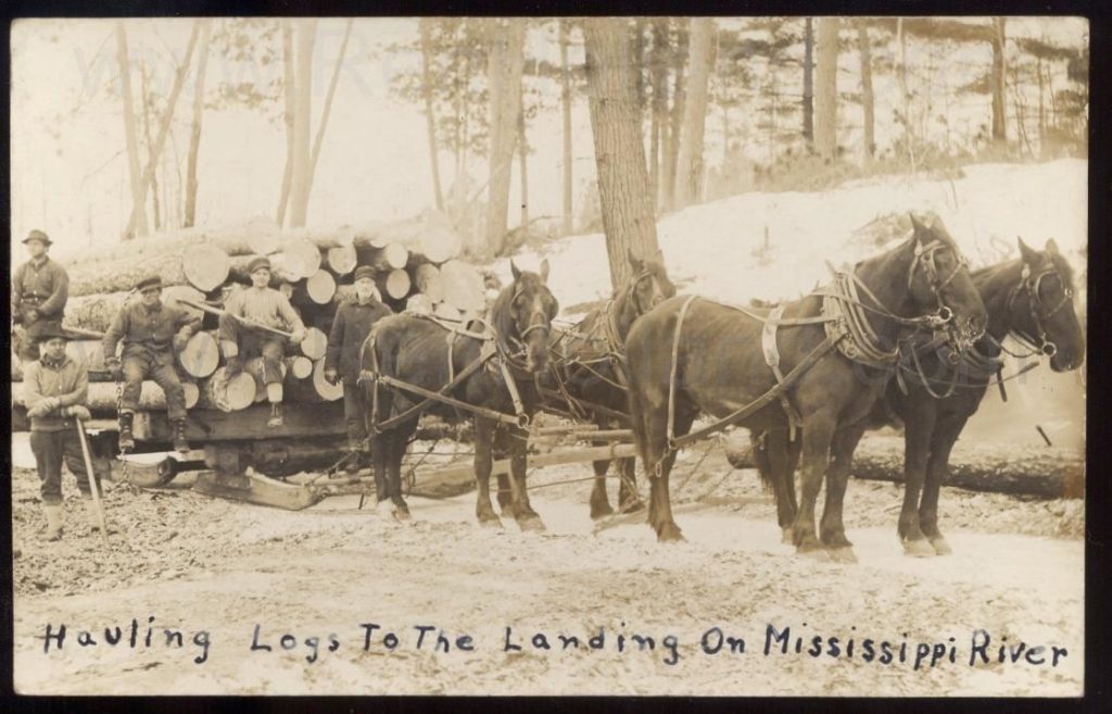 Early Logging around Lake Itasca | Ren Holland's Website